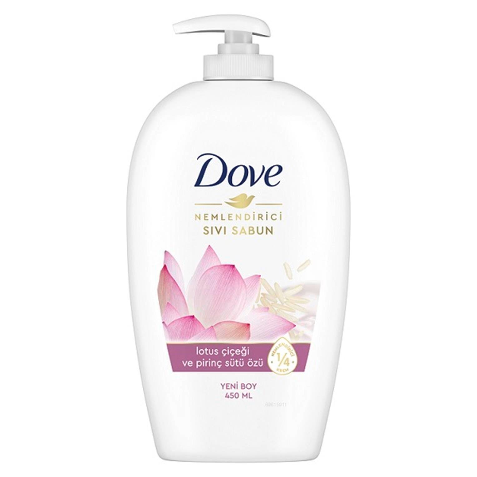 Dove Sıvı Sabun Lotus Çiçeği-Pirinç Sütü 450ml