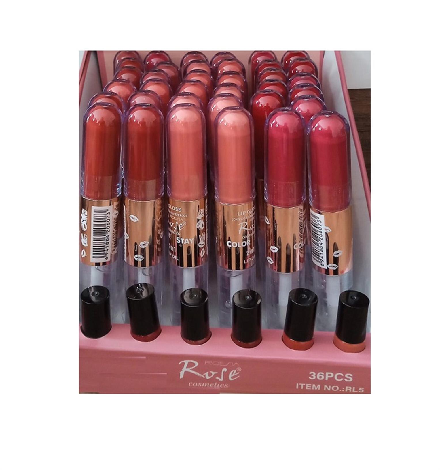 Rose Color Stay 2'in 1 Lipgloss RL-5