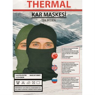 Thermal Kar Maskesi Haki