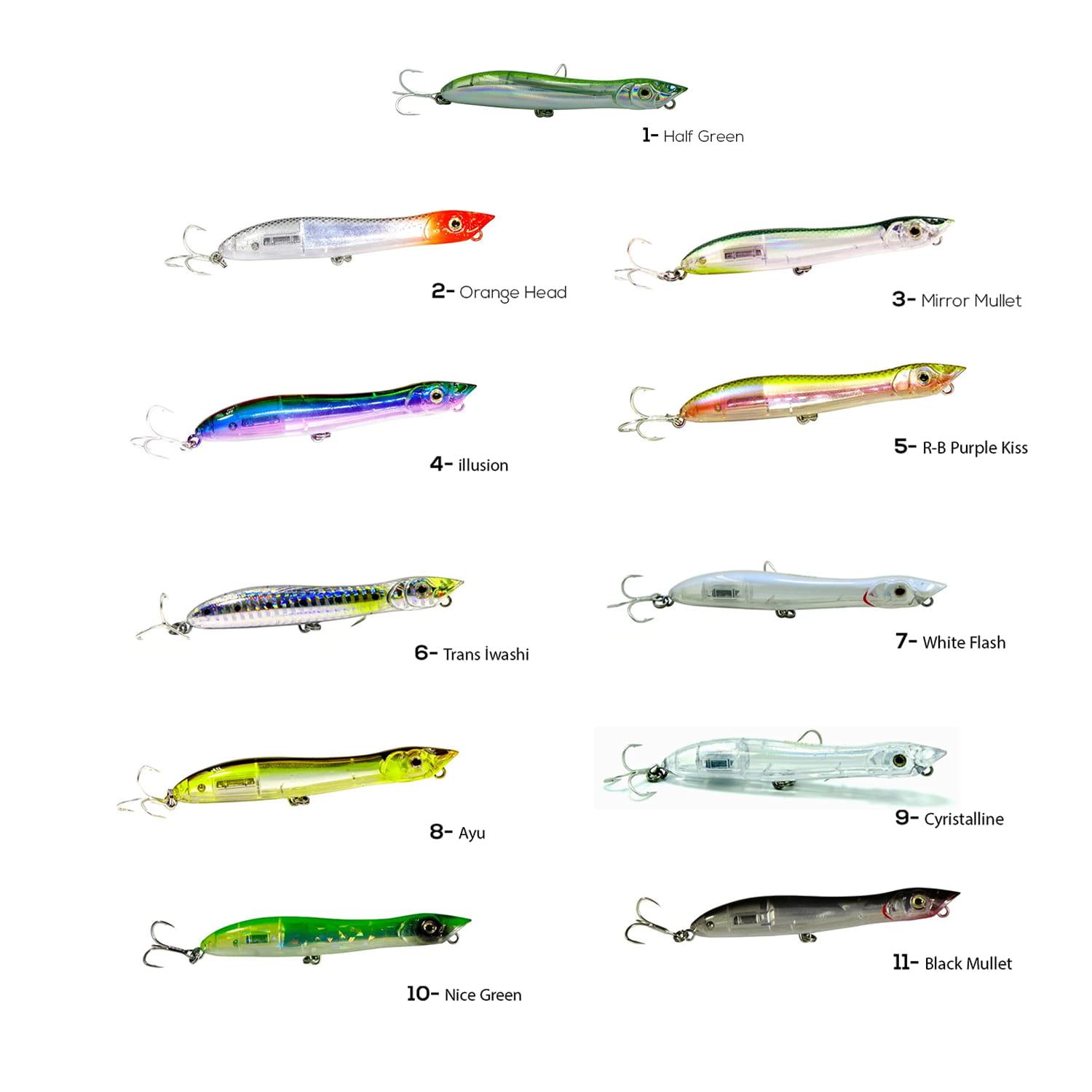Fujin Z-Walker 100mm 11gr Su Üstü Maket Balık