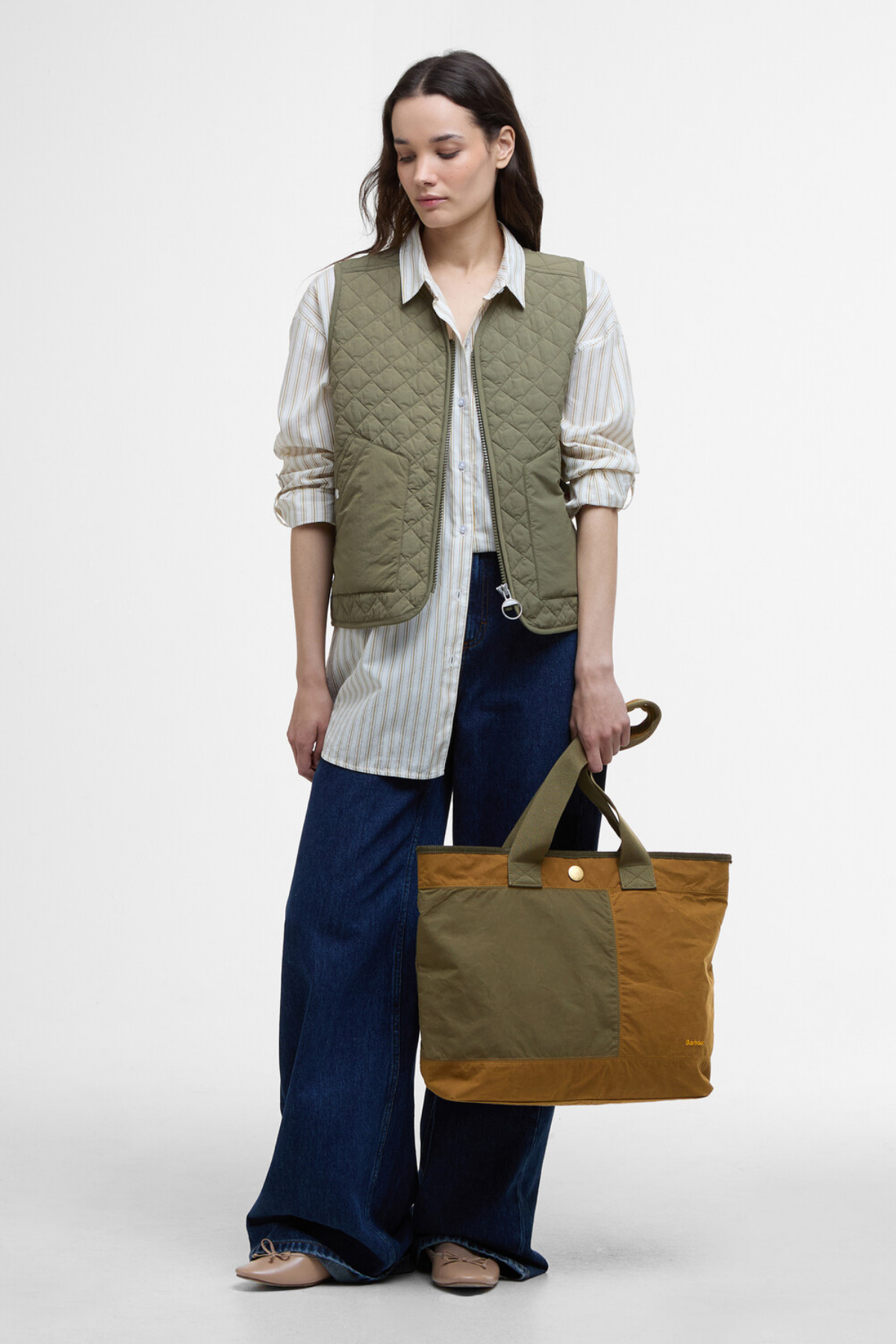 Barbour Mya Omuz Çantası GN74 Dusky Green