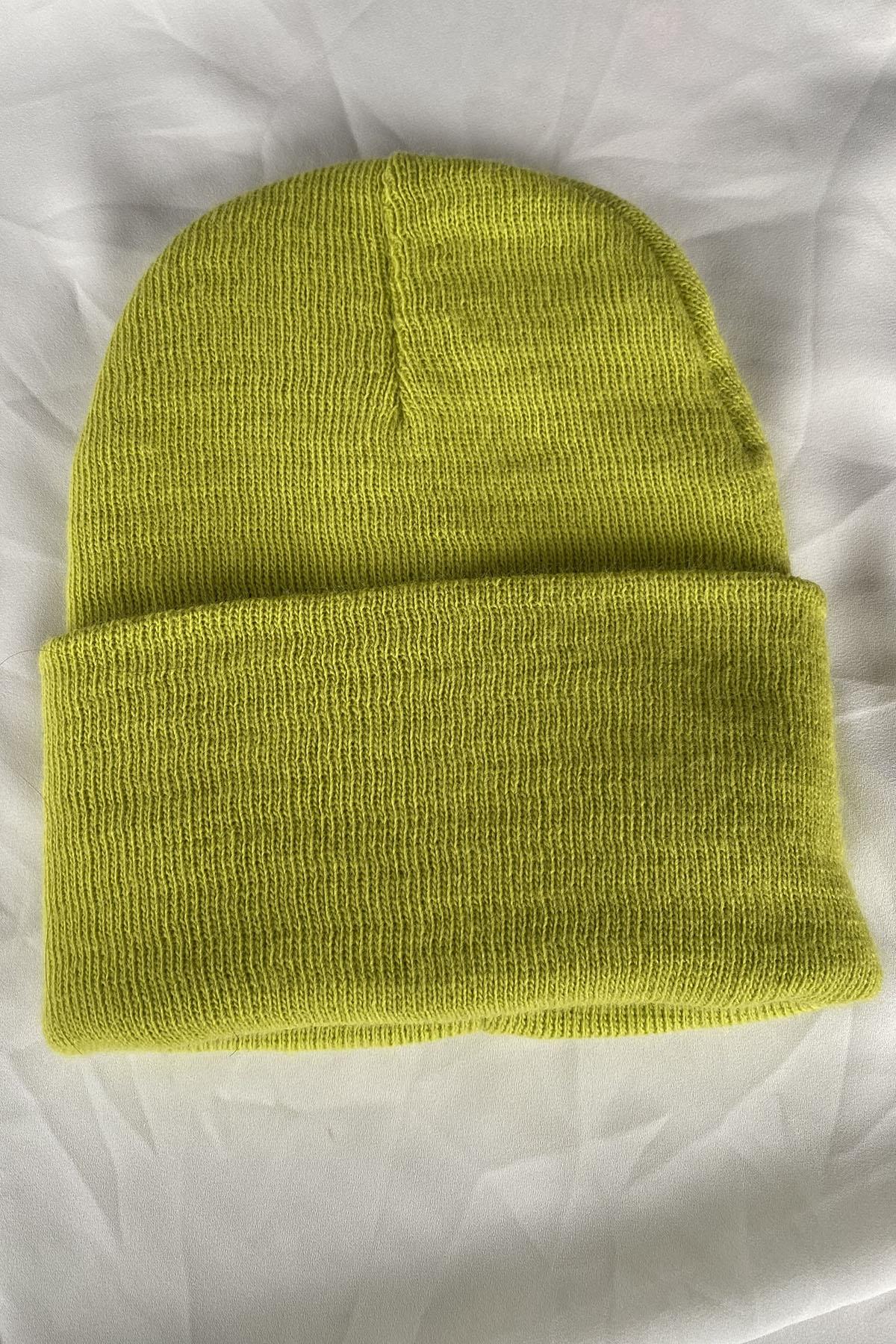 Takıştır Bijuteri Online | Açık Yeşil Renk Bere/ Şapka