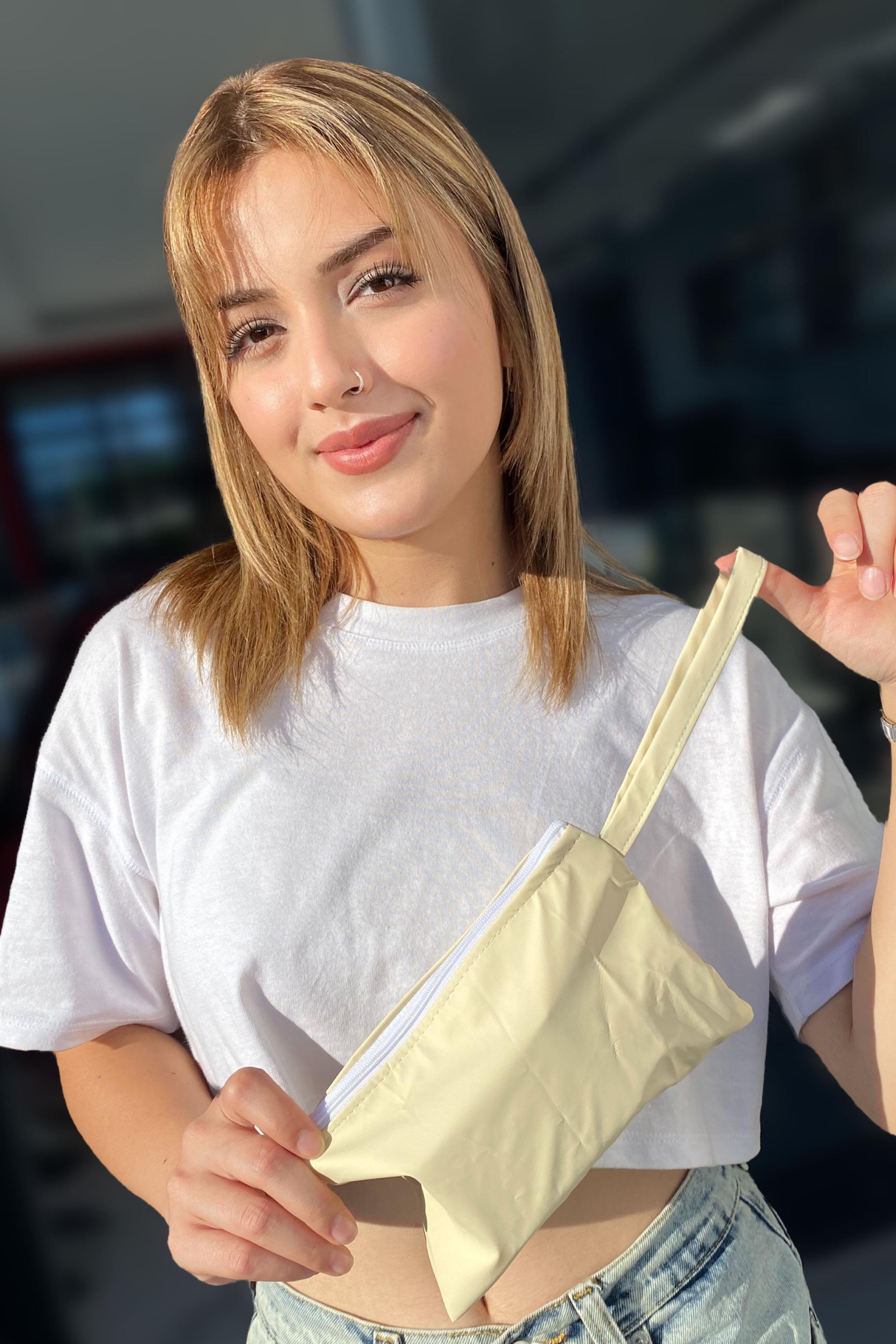 Takıştır Bijuteri Online | Krem Renk Kadın Cüzdan/El Çantası (Küçük Boy)