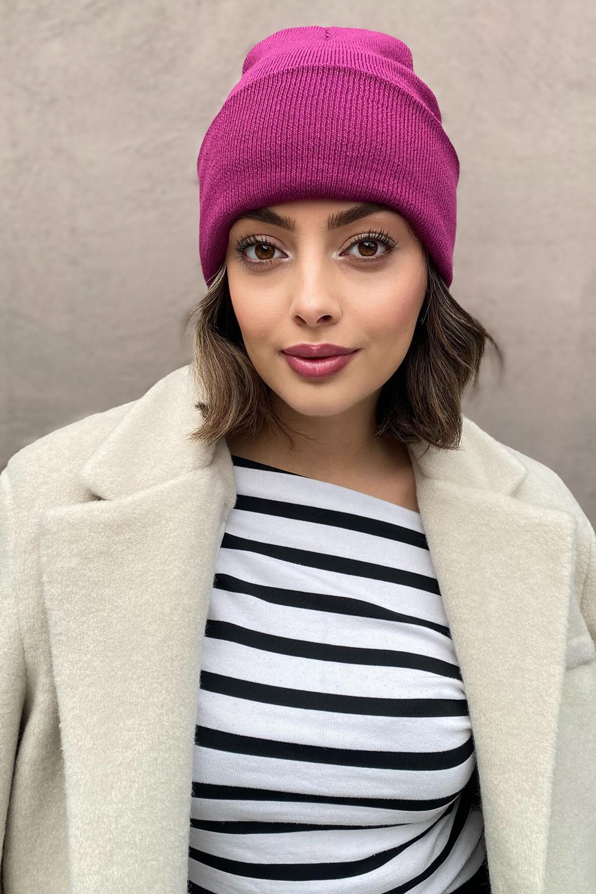 Takıştır Bijuteri Online | Mürdüm Renk Bere/ Şapka