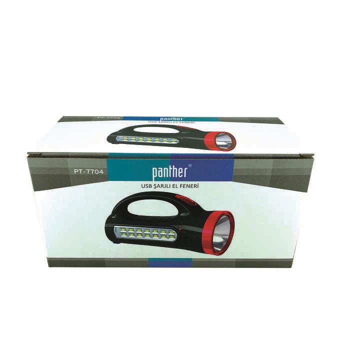 PANTHER PT-7704 ŞARJLI EL FENERİ | Şarjlı Fenerler