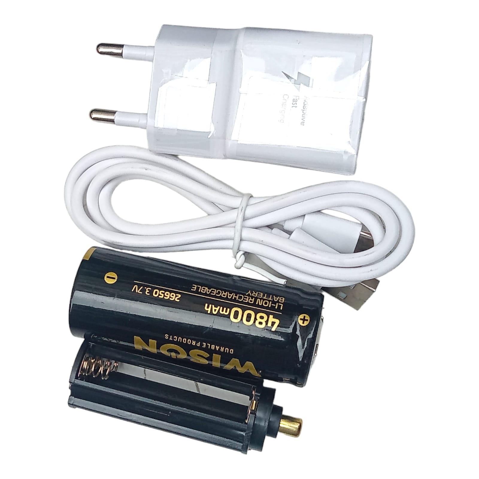 Wison WS-3899 50W Uzun Menzilli El Feneri | Süper Parlak LED | El Feneri