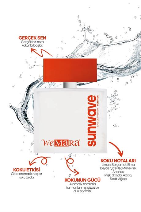 WEMARA SUN WAVE ERKEK PARFUM EDP 50 ML