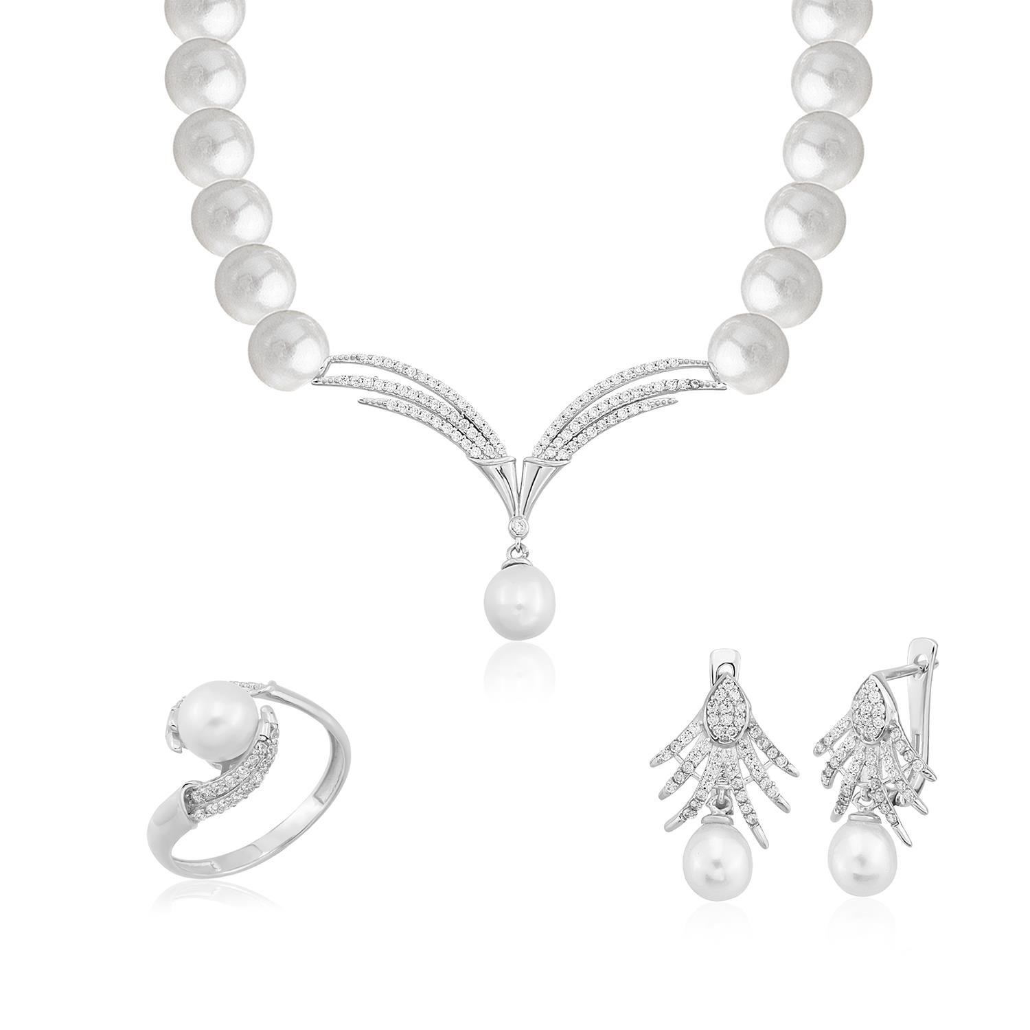 Altın ve İncili Ceres Gelin Seti