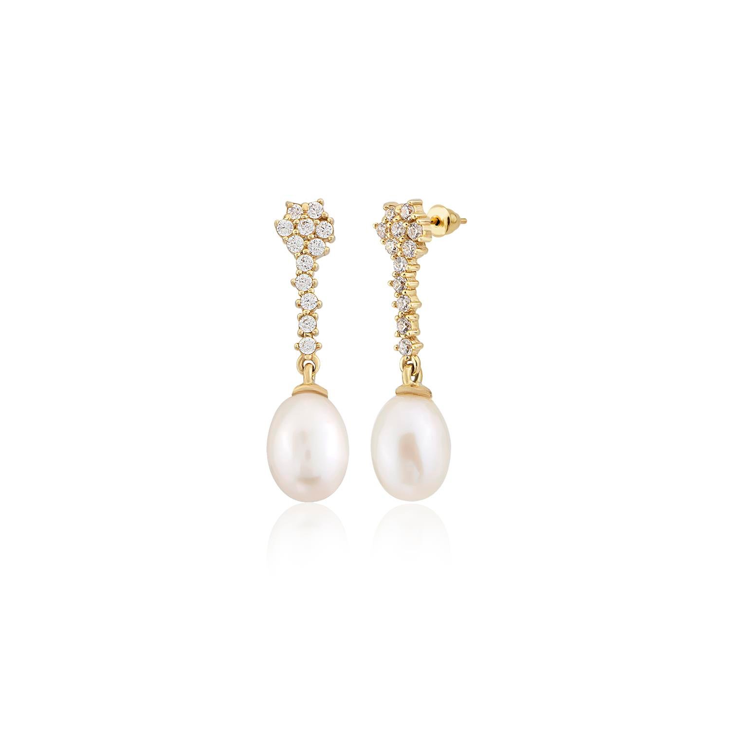 Altın ve İncili Elysia Gelin Seti