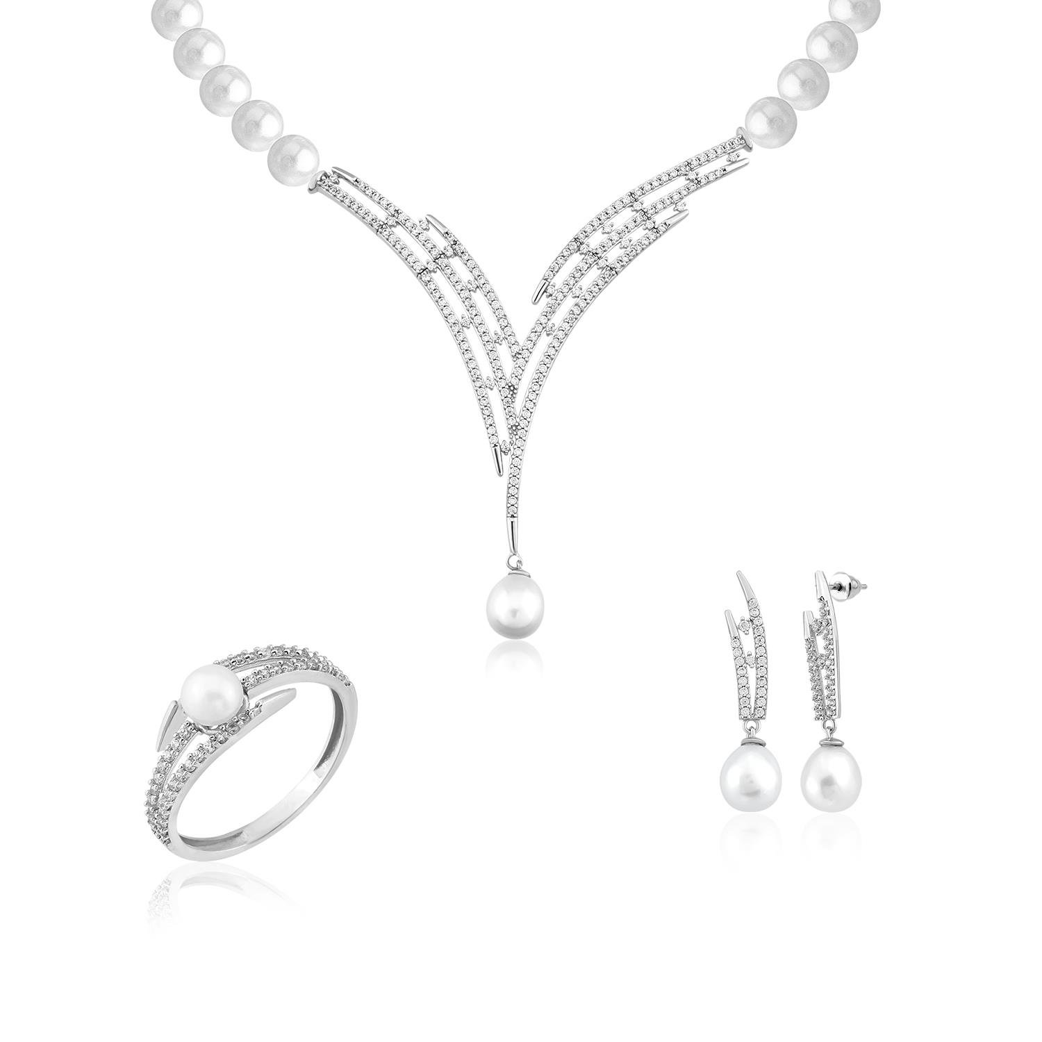 Altın ve İncili Venetta Gelin Seti