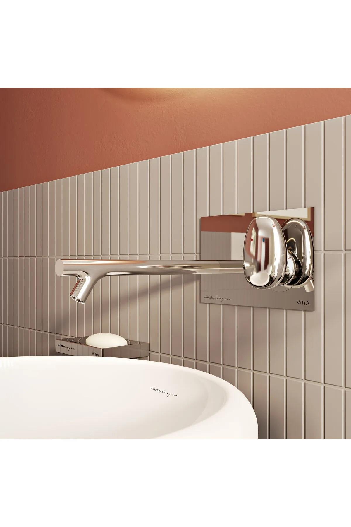 VitrA İstanbul Ankastre Lavabo Bataryası (uzun) (sıva üstü grubu) Krom ...