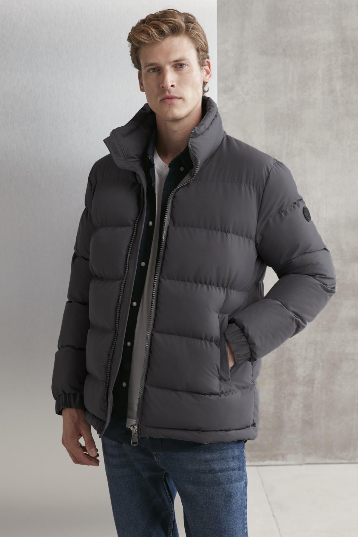 ALLEXIS Şişme Regular Antrasit Tekli Mont