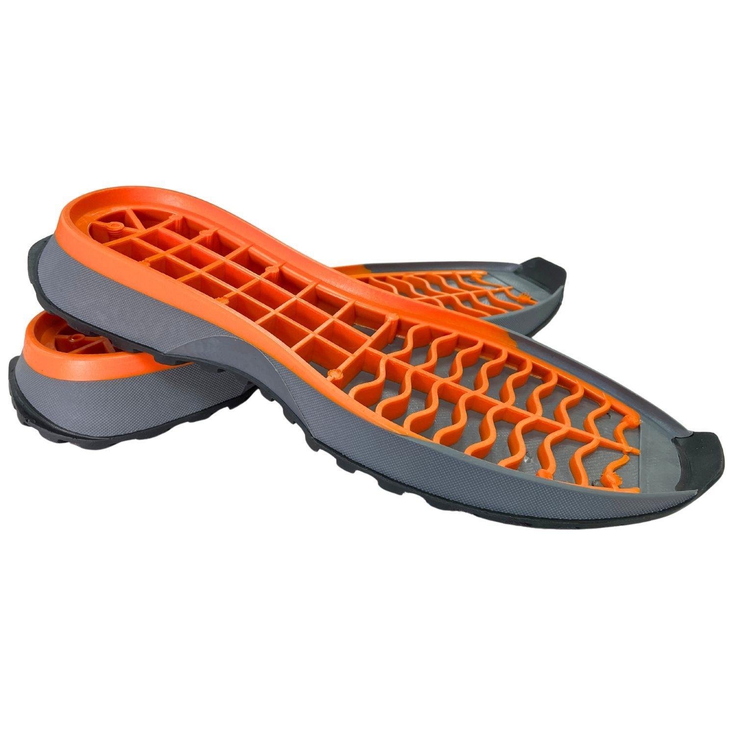 T213 Gri-Turuncu Örgü Ayakkabı Tabanı, Hobi Örgü Taban