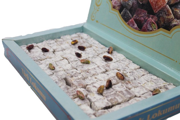 Çifte Kavrulmuş Lokum / Çeşitleri (Antep Fıstıklı - Double) (1KG)