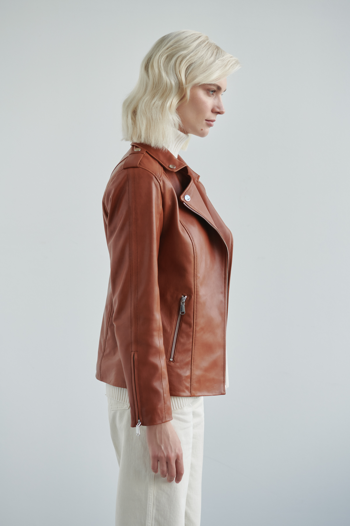 Sarah Leather Jacket Black