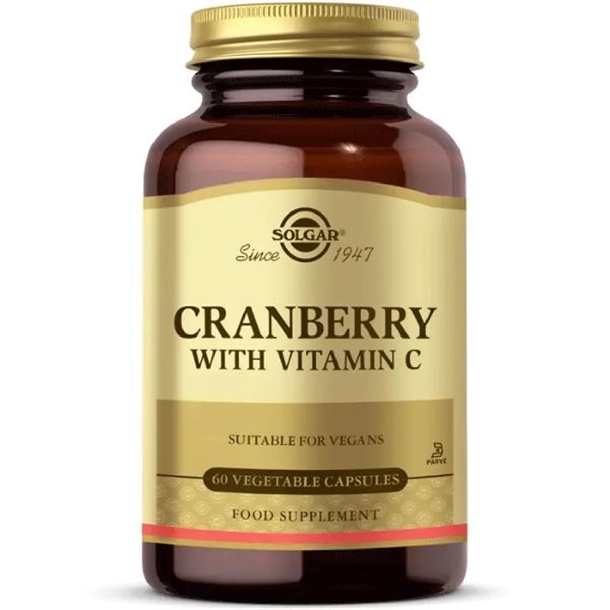 Solgar Cranberry With Vitamin C 60 kapsül | ozekpharma.com