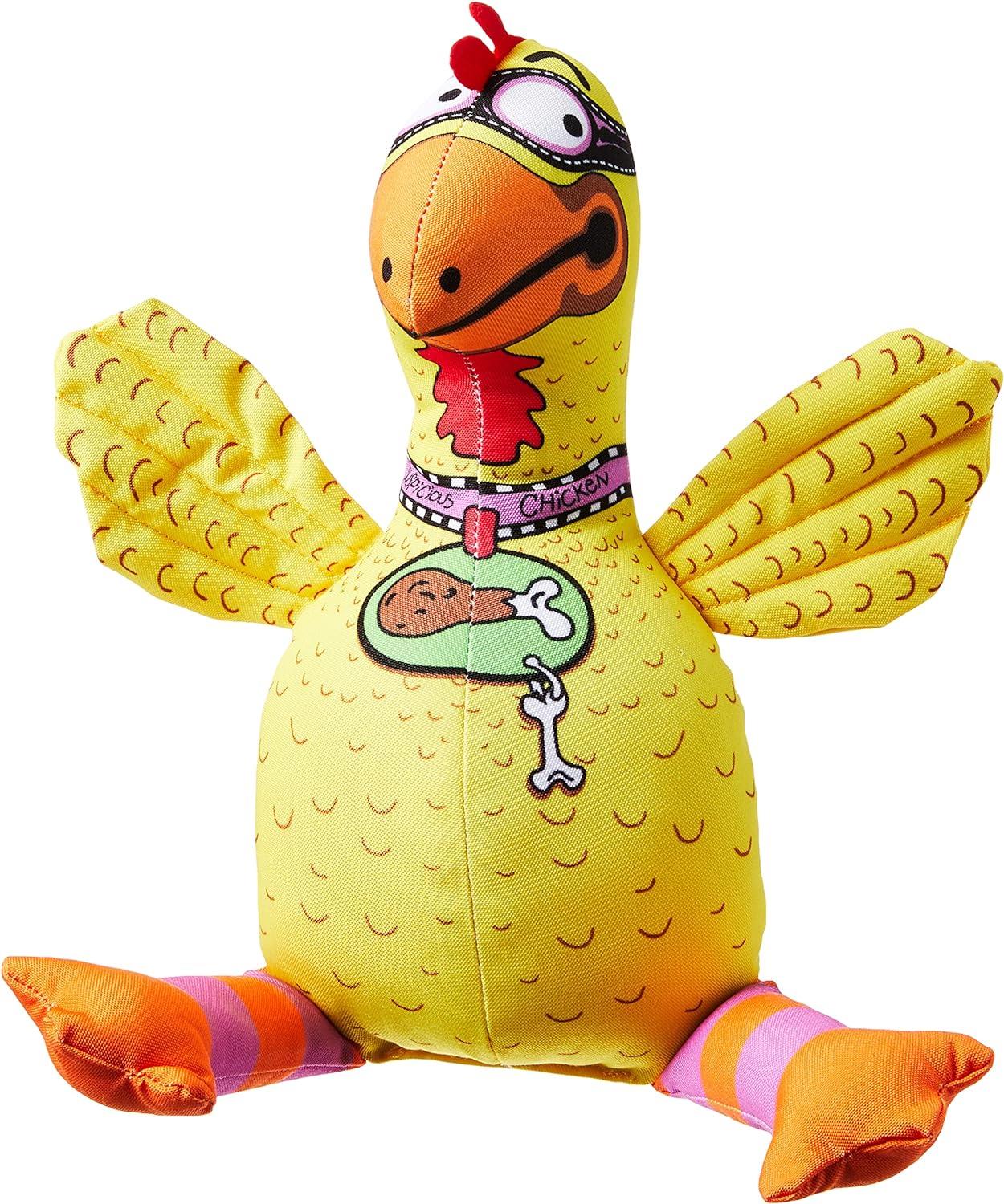 Fat Cat Barnyard Bullies Sesli Dayanıklı Kanvas Kumaş Köpek Oyuncağı