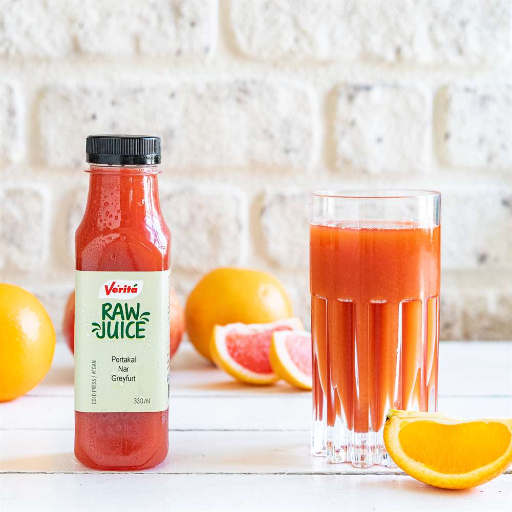 Verita Raw Juice Portakal, Greyfurt, Nar Suyu | Dünyanın Meyvesi