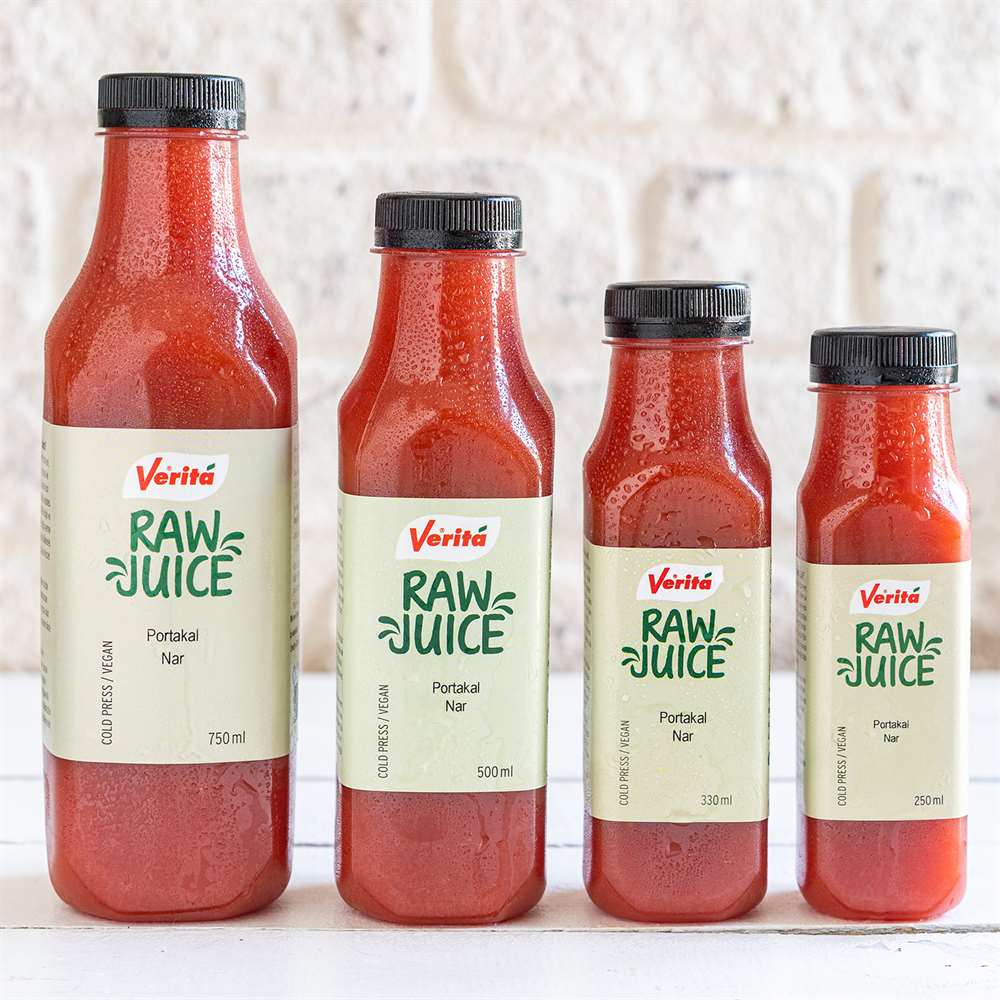 Verita Raw Juice Portakal, Nar Suyu, Şişe | Dünyanın Meyvesi