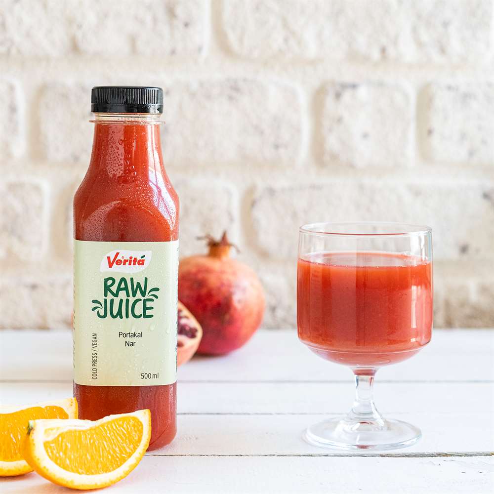 Verita Raw Juice Portakal, Nar Suyu, Şişe | Dünyanın Meyvesi