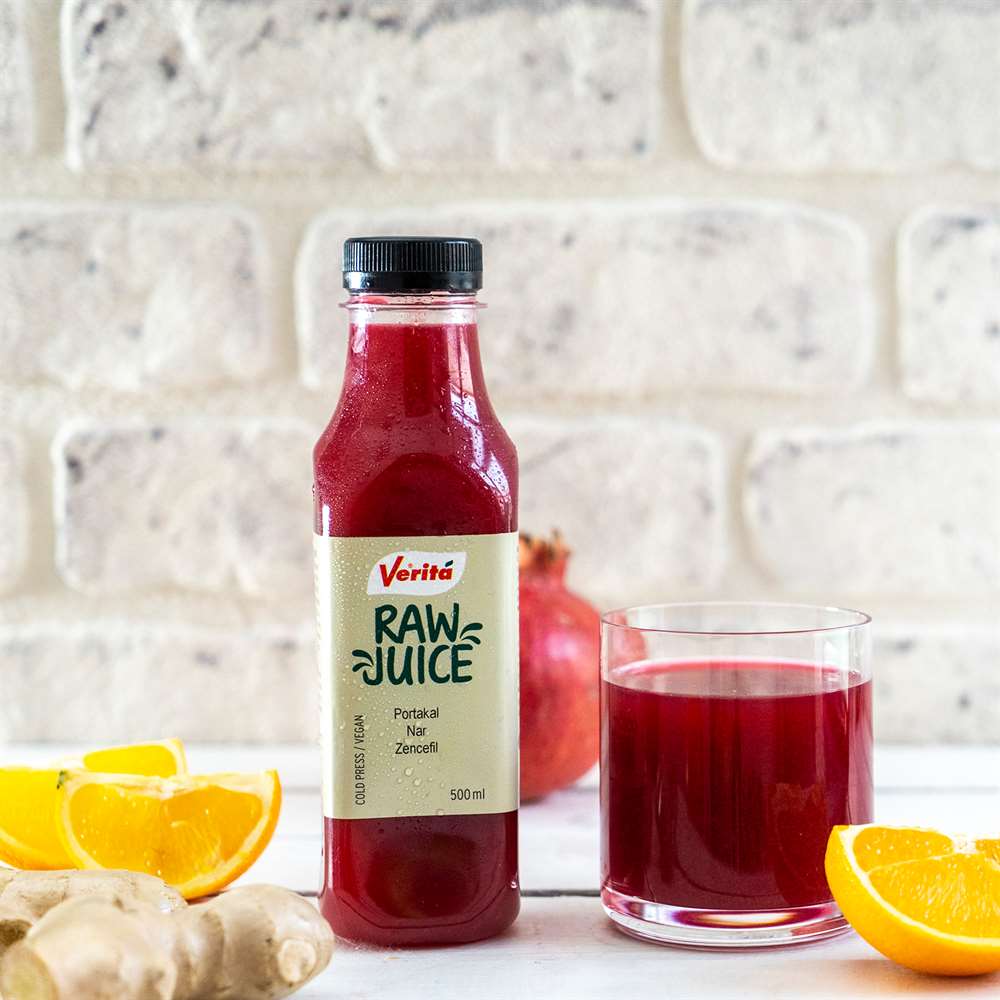 Verita Raw Juice Nar, Portakal, Limon Suyu, Şişe | Dünyanın Meyvesi