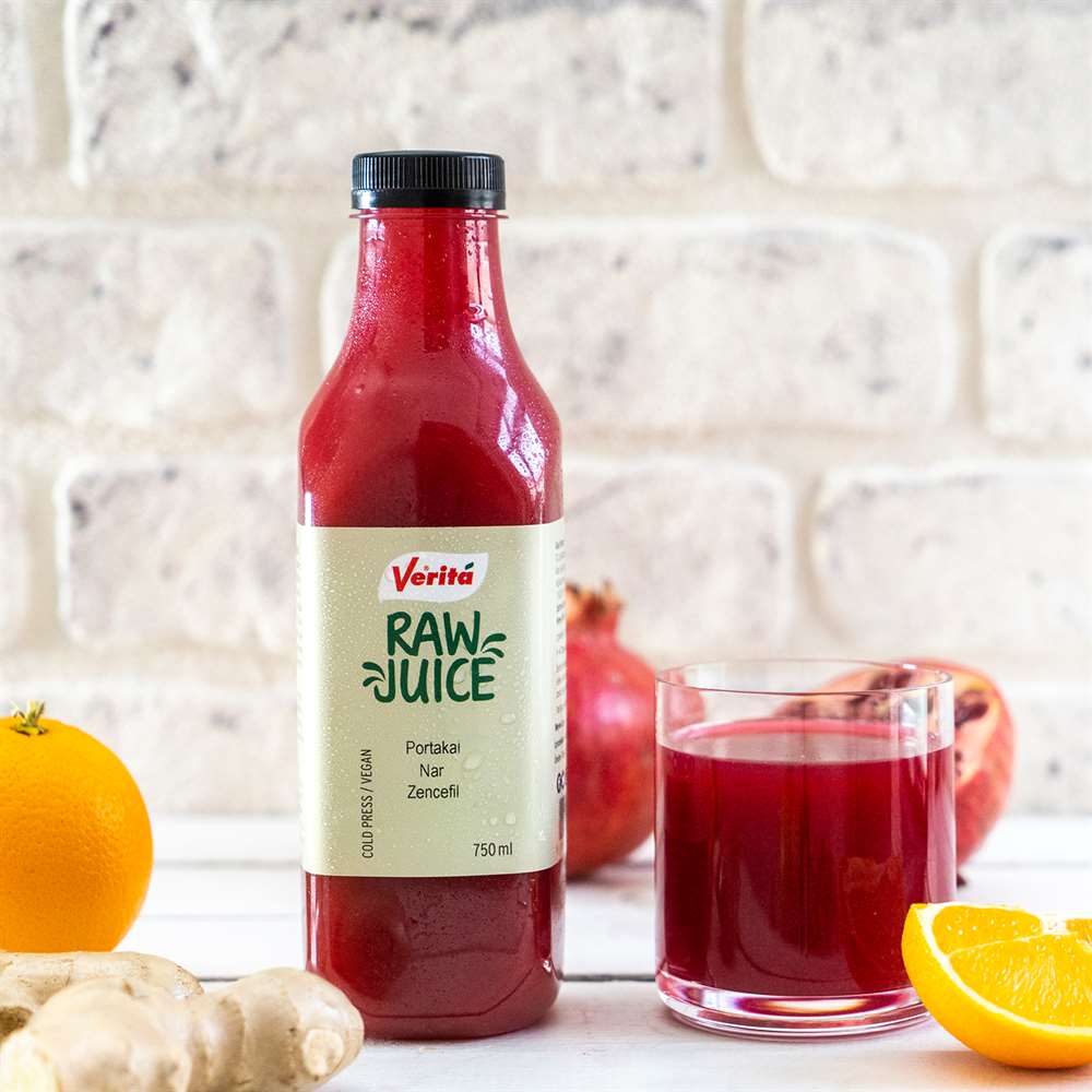Verita Raw Juice Nar, Portakal, Limon Suyu, Şişe | Dünyanın Meyvesi