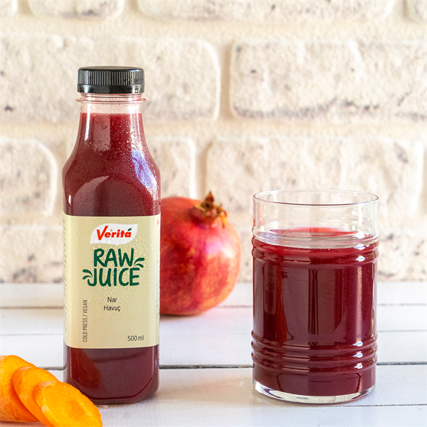 Verita Raw Juice Nar, Havuç Suyu, Şişe | Dünyanın Meyvesi
