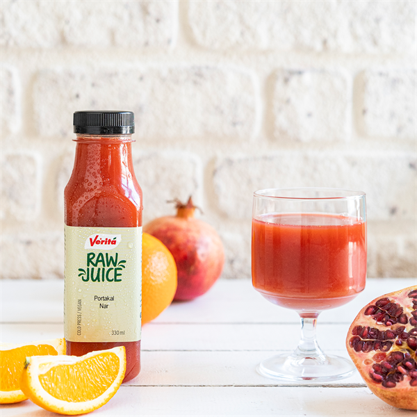 Verita Raw Juice Portakal, Nar Suyu, Şişe | Dünyanın Meyvesi