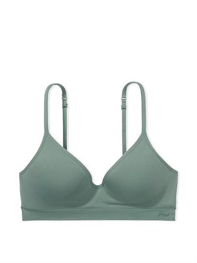 Seamless Balensiz Push-Up Bralet - Yeşil | Victoria's Secret Pink