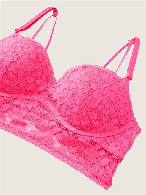 Dantelli Push-Up Bralet - Capri Pembesi VS26529122 | Victoria's Secret PINK