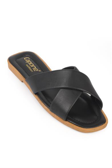 Capone Cross Band Soft Sole Blunt Toe Crinkly Patent Leather Women ...