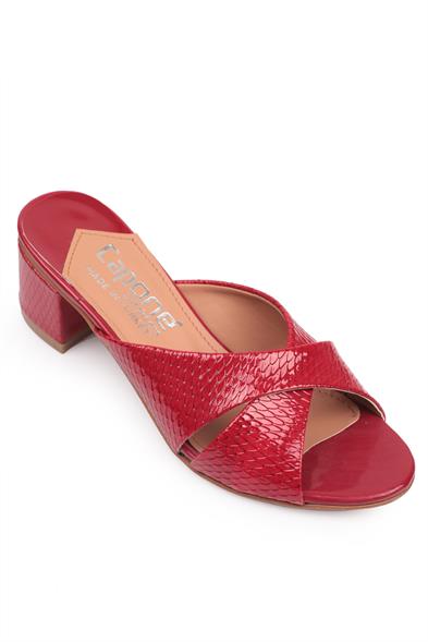 Capone Taya Cross Band Women Red Sandals - Capone