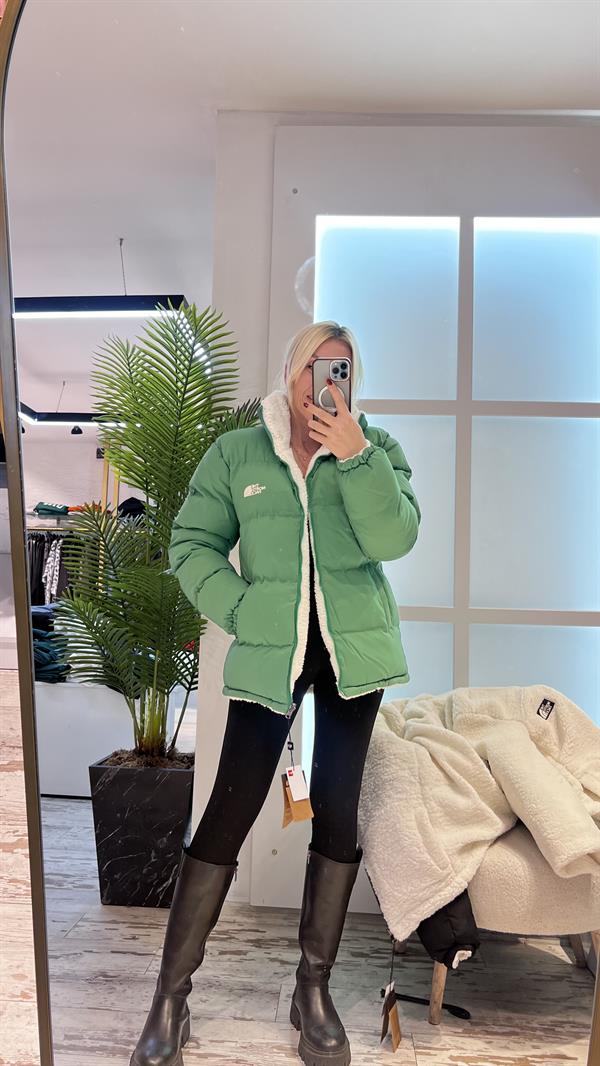 DİEDRE İÇİ KÜRKLÜ YEŞİL MONT