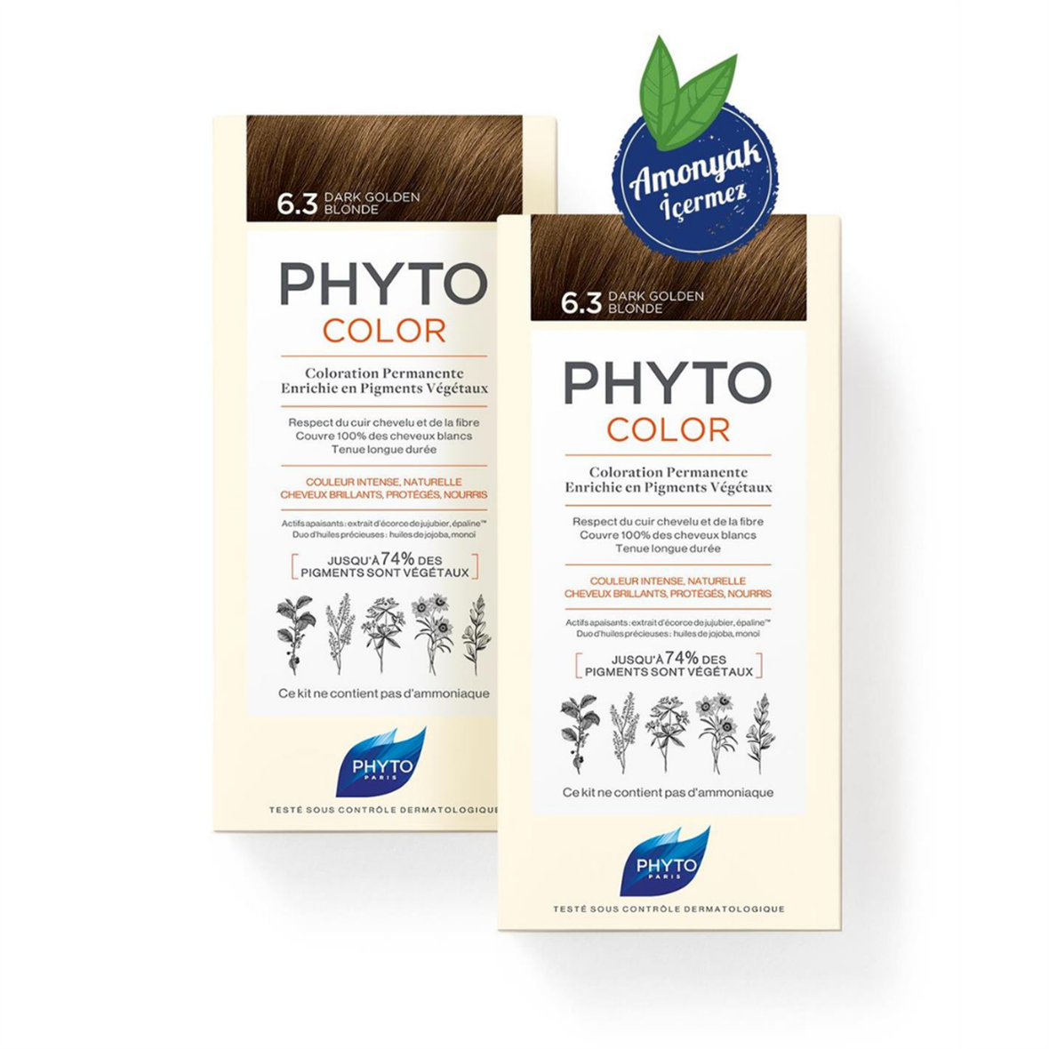 Phyto Phytocolor 6.3 Koyu Kumral Dore Amonyaksız Kalıcı Bitkisel Saç ...