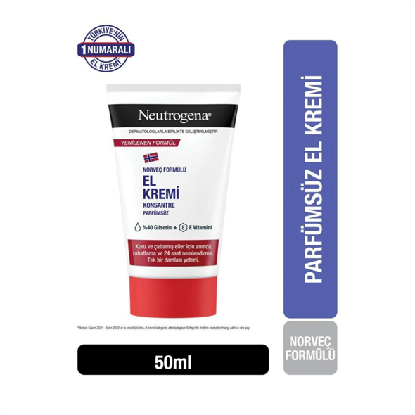 Neutrogena Norveç Formülü El Kremi Parfümsüz 50 ml Fiyatı | Eczasepeti Neutrogena Norveç Formülü El Kremi Parfümsüz 50 ml Fiyatı | Eczasepeti