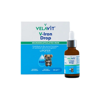 Velavit V-Iron Drop Demir İçeren Damla Takviye Edici Gıda 30 ml