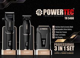 Powertec TR-5400 3 Lü Saç Sakal Günlük Kesim Makinesi