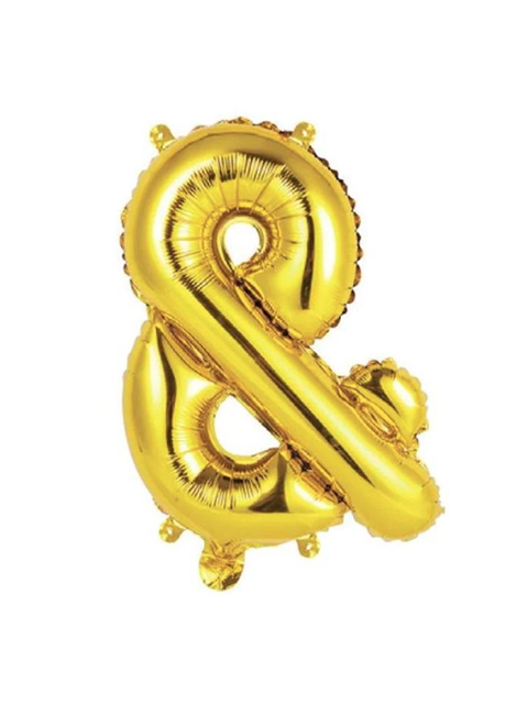 And & İşareti Folyo Balon Parti Balonu Altın 40 cm Fiyatı - Parti Adresi