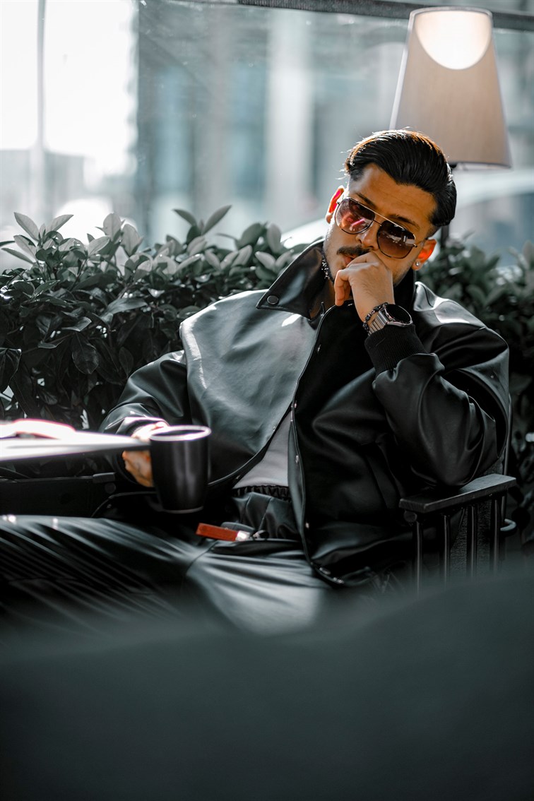 Deri Basic Yaka Oversize Ceket - Outfit-Man