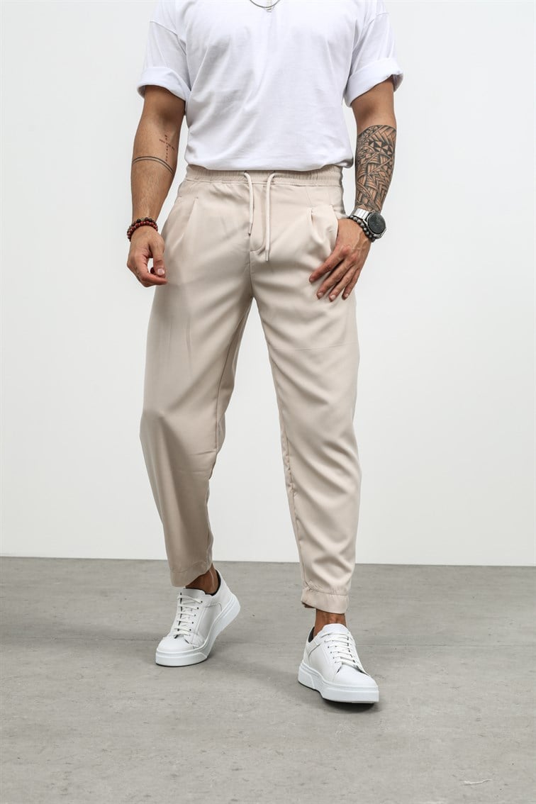 Pileli Basic Pantolon - Outfit-Man