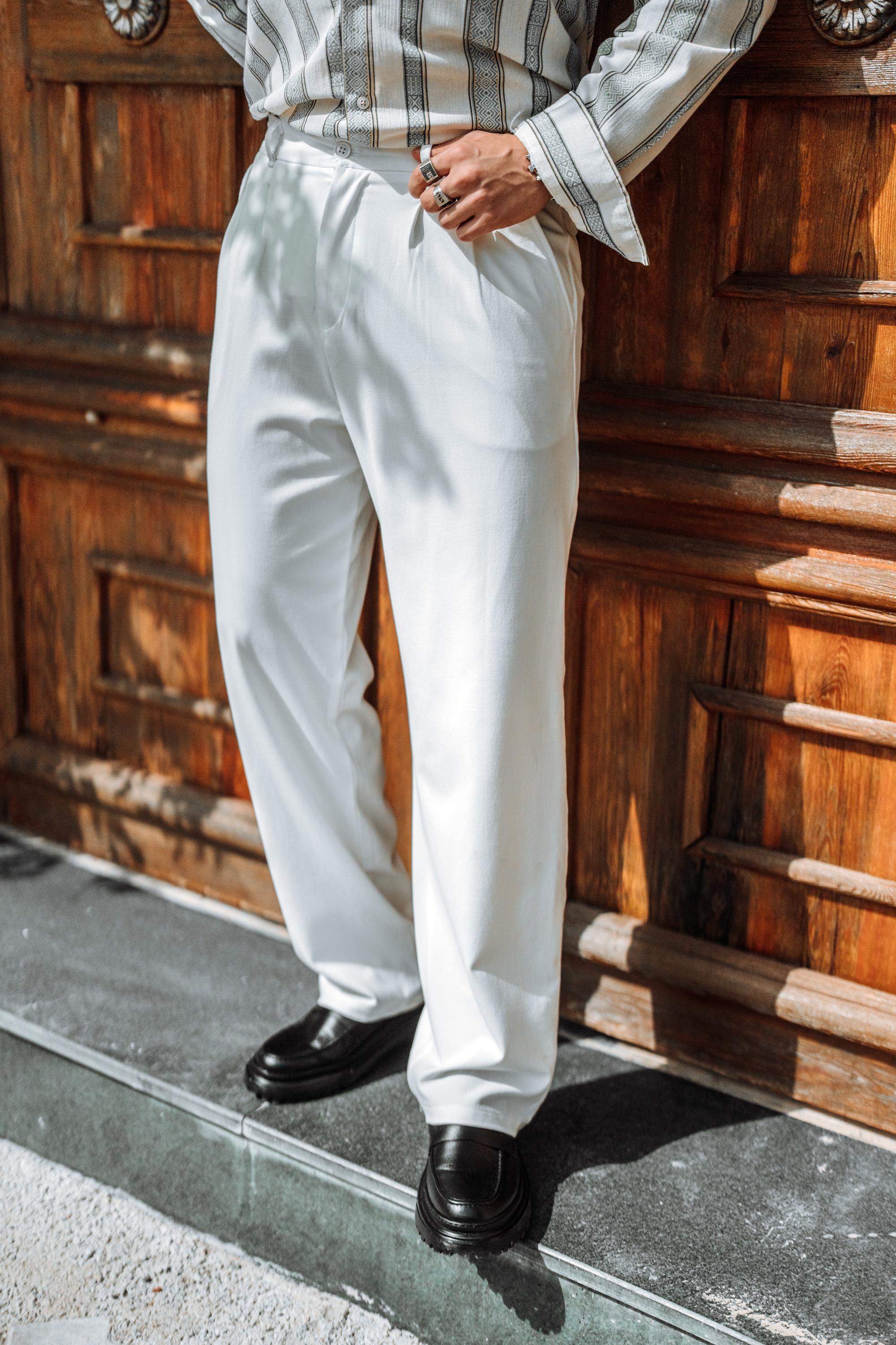 Pileli Klasik Baggy Pantolon- Out Fit Man