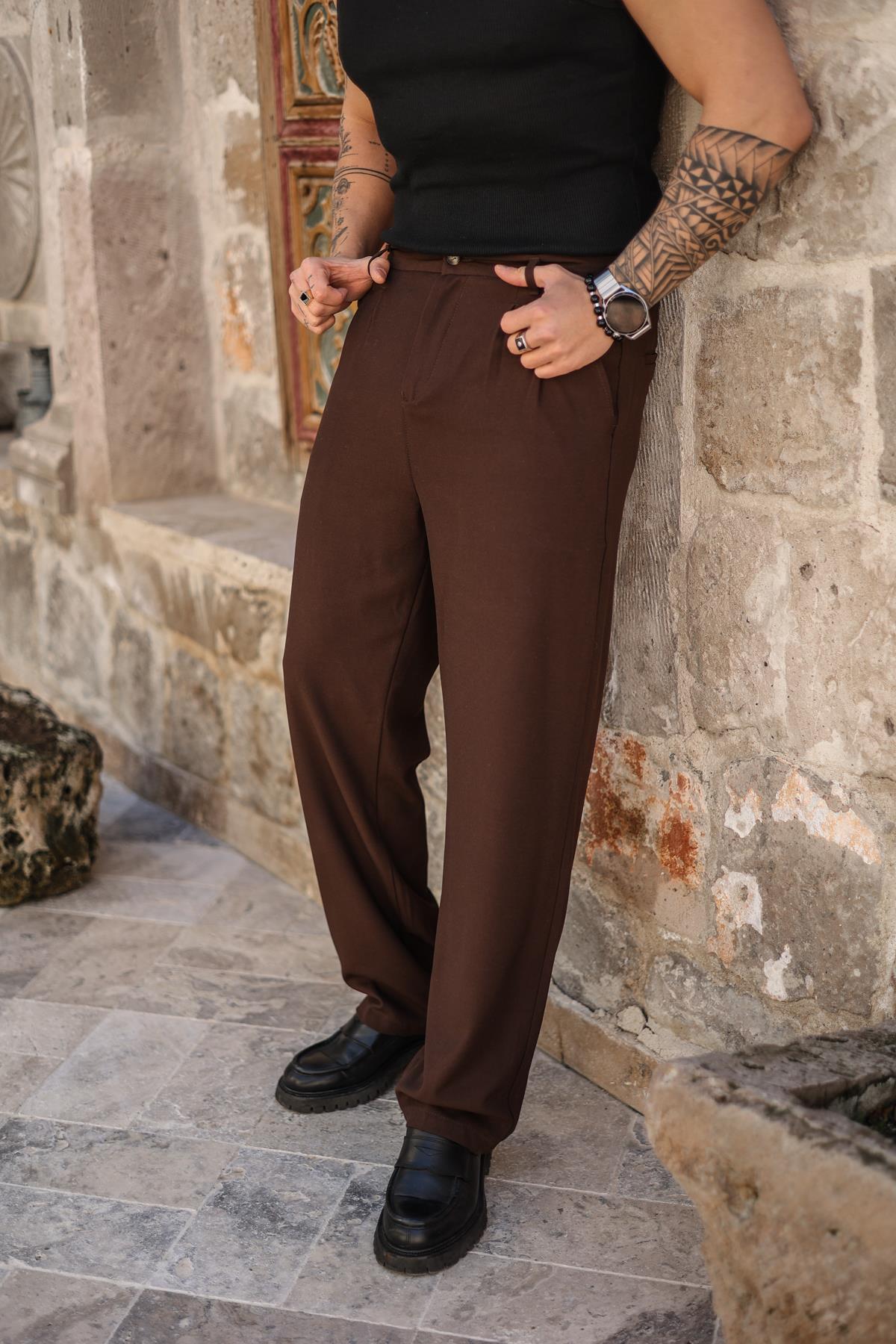 Pileli Klasik Baggy Pantolon- Out Fit Man