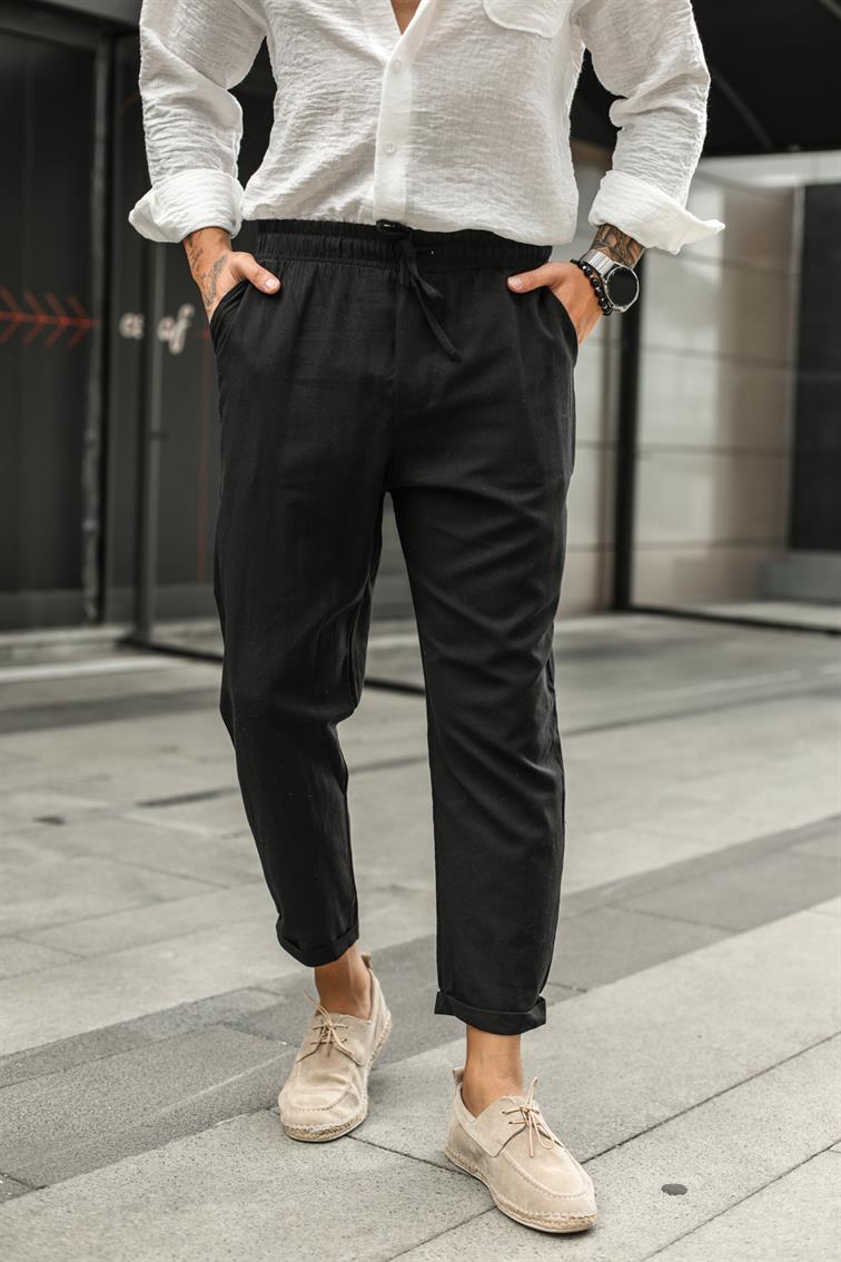 Keten Rahat Boyfriend Pantolon- Out Fit Man