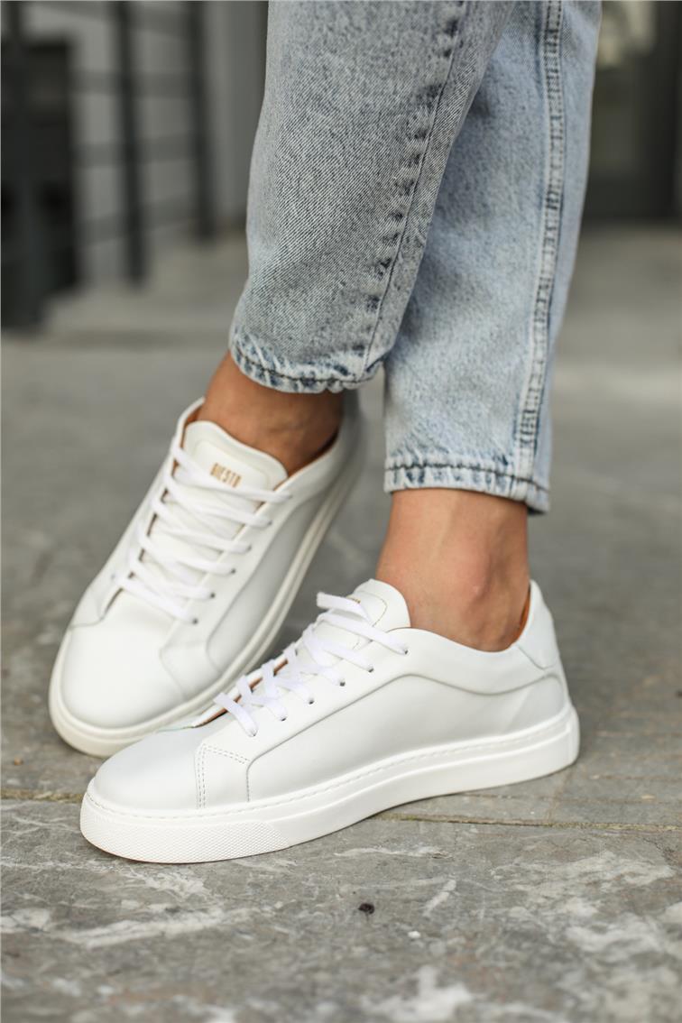 Beyaz Basic Shoes- Out Fit Man