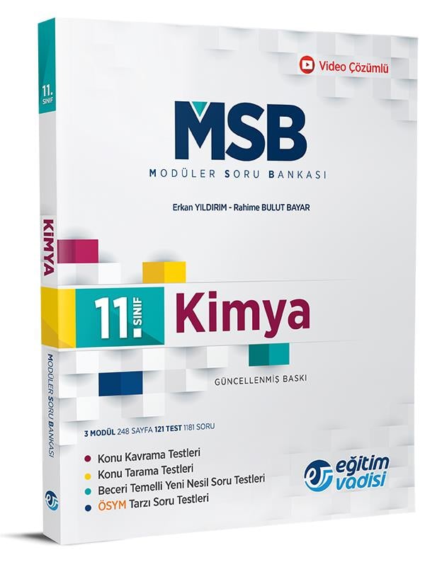 Eğitim Vadisi 11. Sınıf Msb Kimya - Kirtasiyem.net