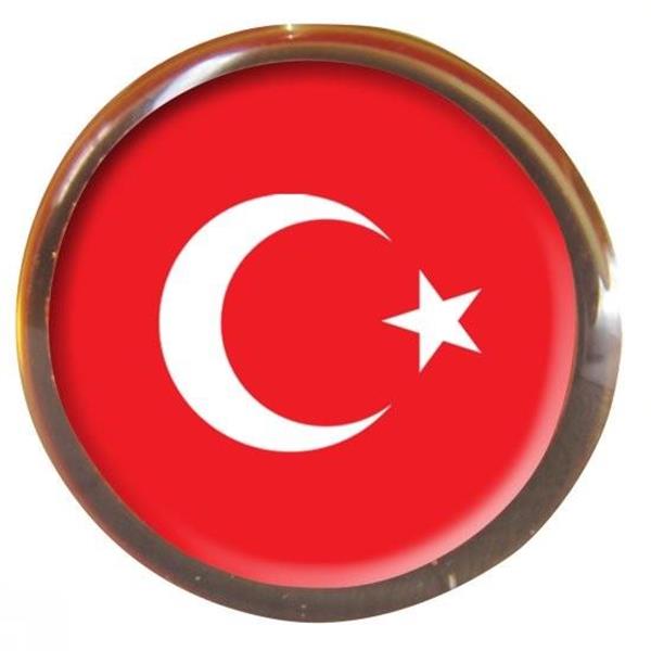 Vatan Rozet Türk Bayraklı Yuvarlak - Kirtasiyem Net