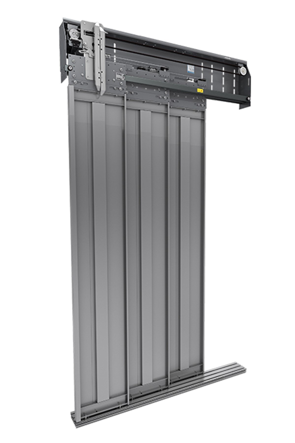 B01 Multicar MLT Teleskopik 3 Panel Kabin Kapısı (Merih) Merih Asansör Depom