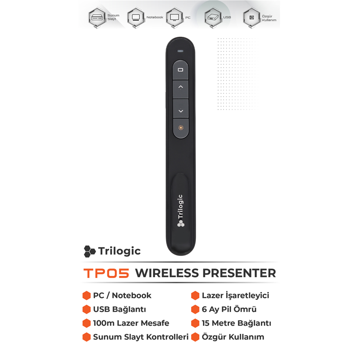 Satın Al: Trilogic TP05 Kablosuz Lazer Sunum Kumandası - diğer | En İyi ...