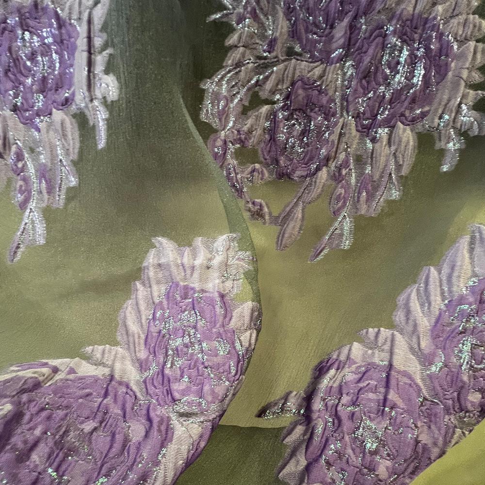 Brokar Organze Kumaş 104-2 Lila | Erler Kumaş