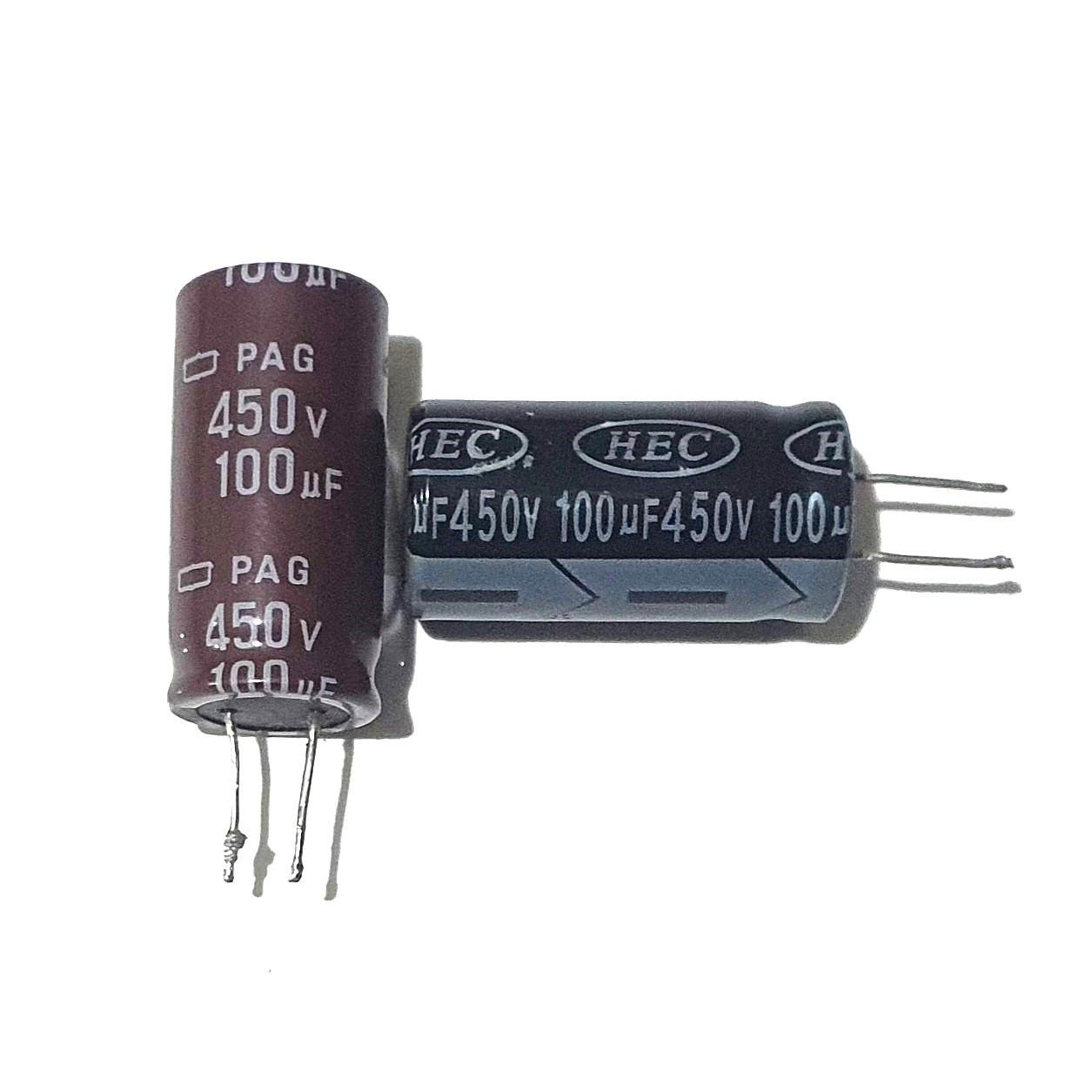 100uF 450v 105 °C Elektrolitik Kondansatör 100% Orjinal 2.El